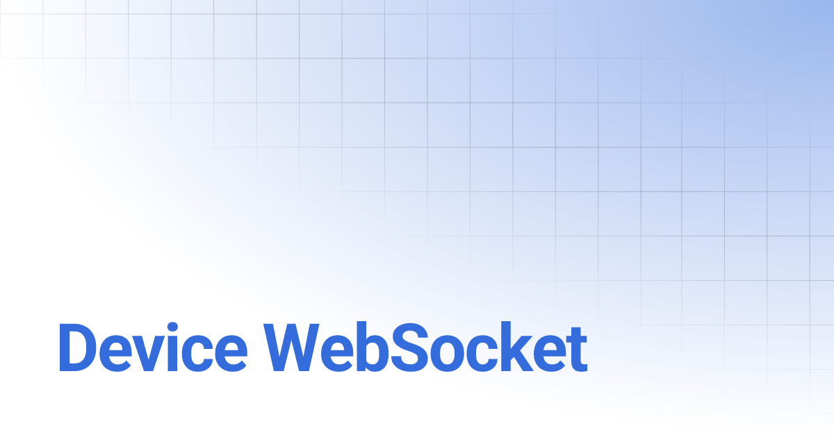 Device WebSocket | NervesHub